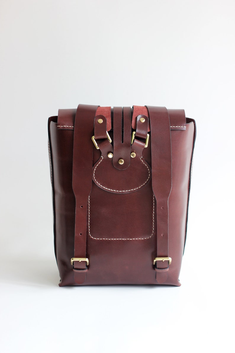 Genuine Leather Backpack for Women With Spacial Strap Detail Leather ...