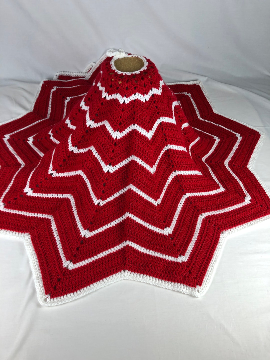Crochet Christmas Tree Skirt, Tree Skirt, Holiday Decor - Etsy
