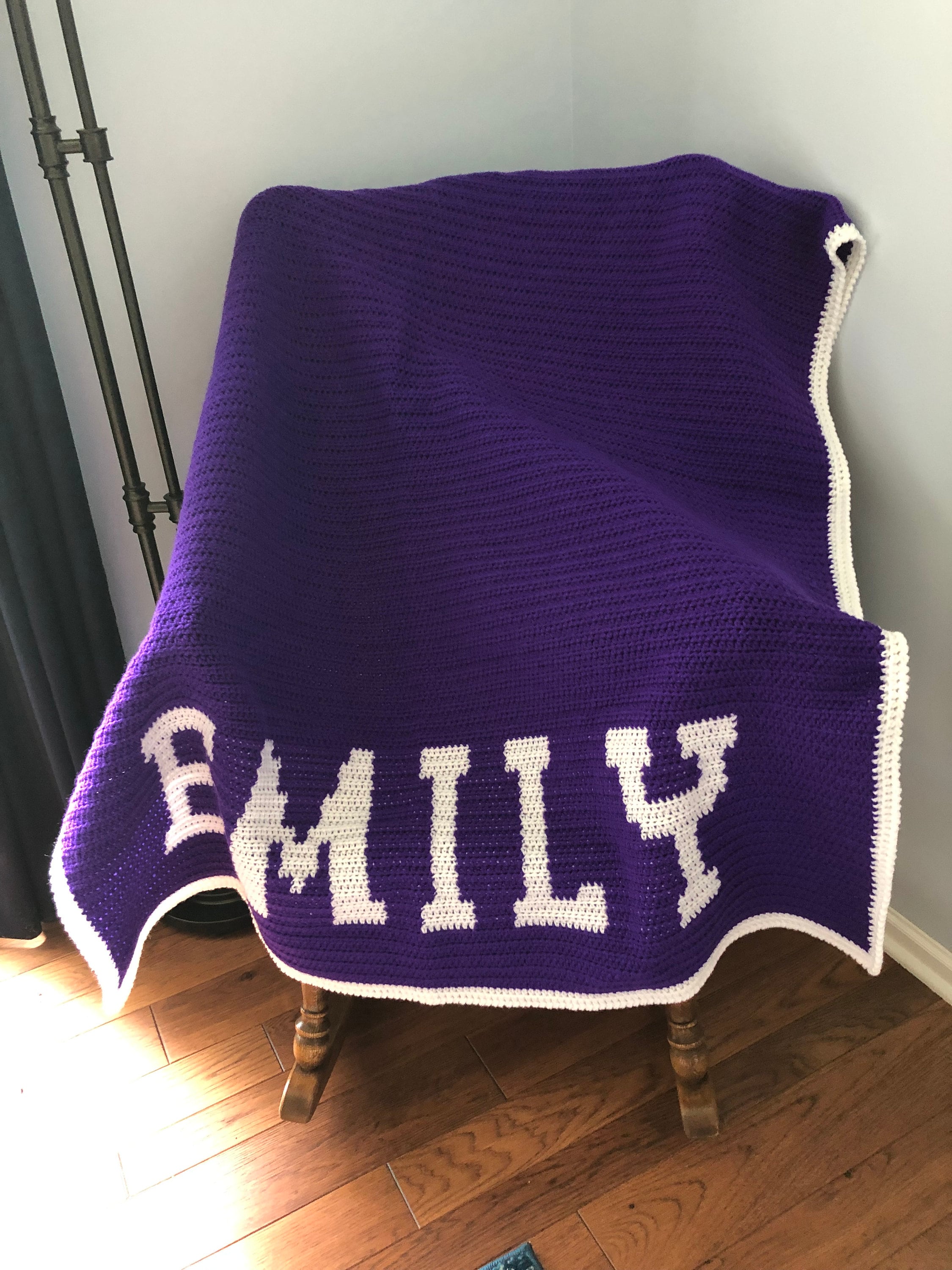 Personalized Name Afghan, Crochet Afghan, Custom Afghan, Made to Order ...