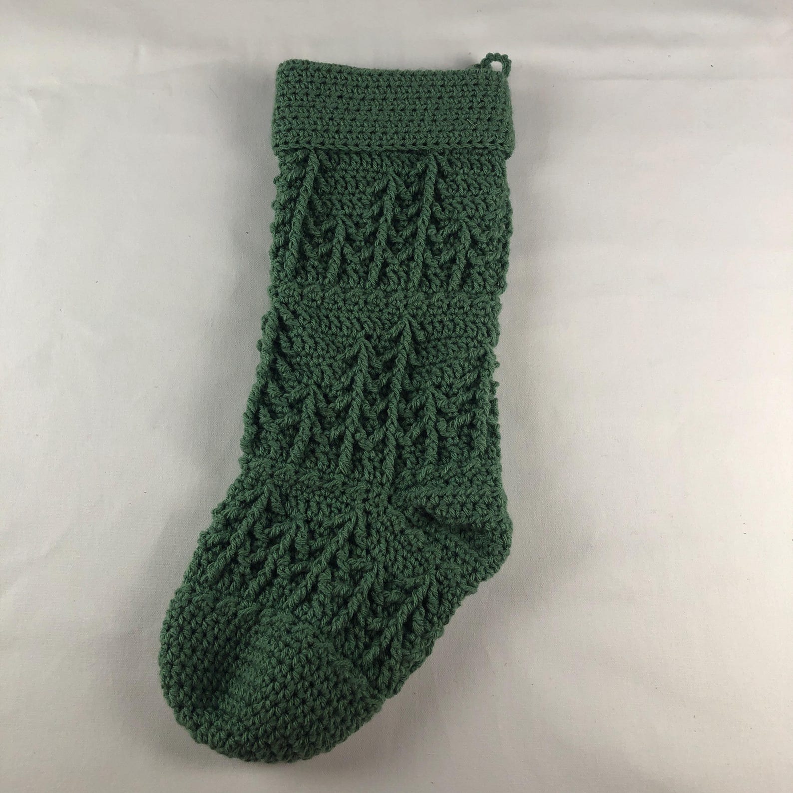 Pine Tree Crochet Christmas Stocking - Etsy