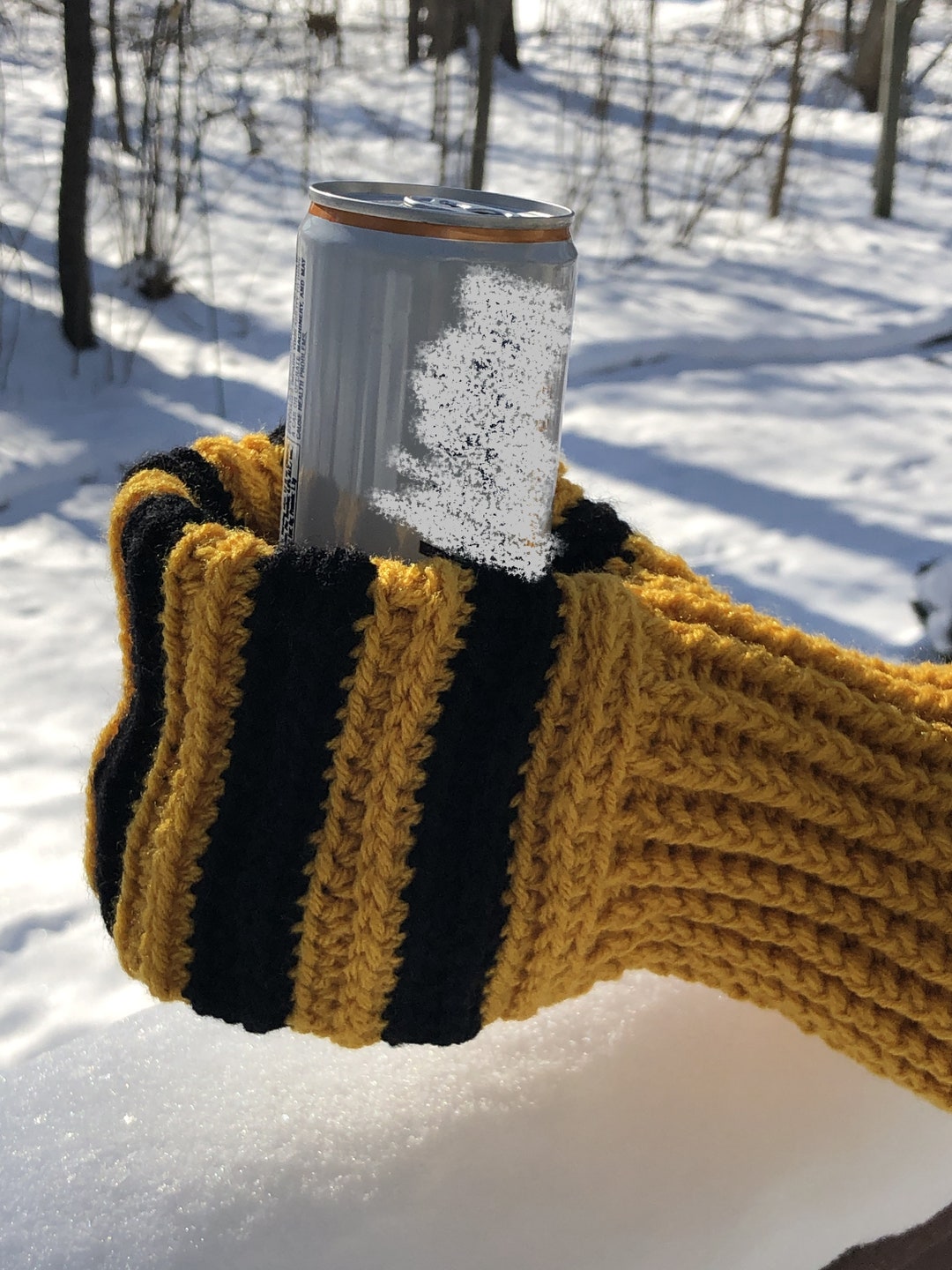 Crochet Beer Mitten - Many Colors Available - Etsy