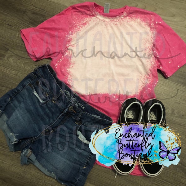 Heather Heliconia Bleach Shirt - Etsy