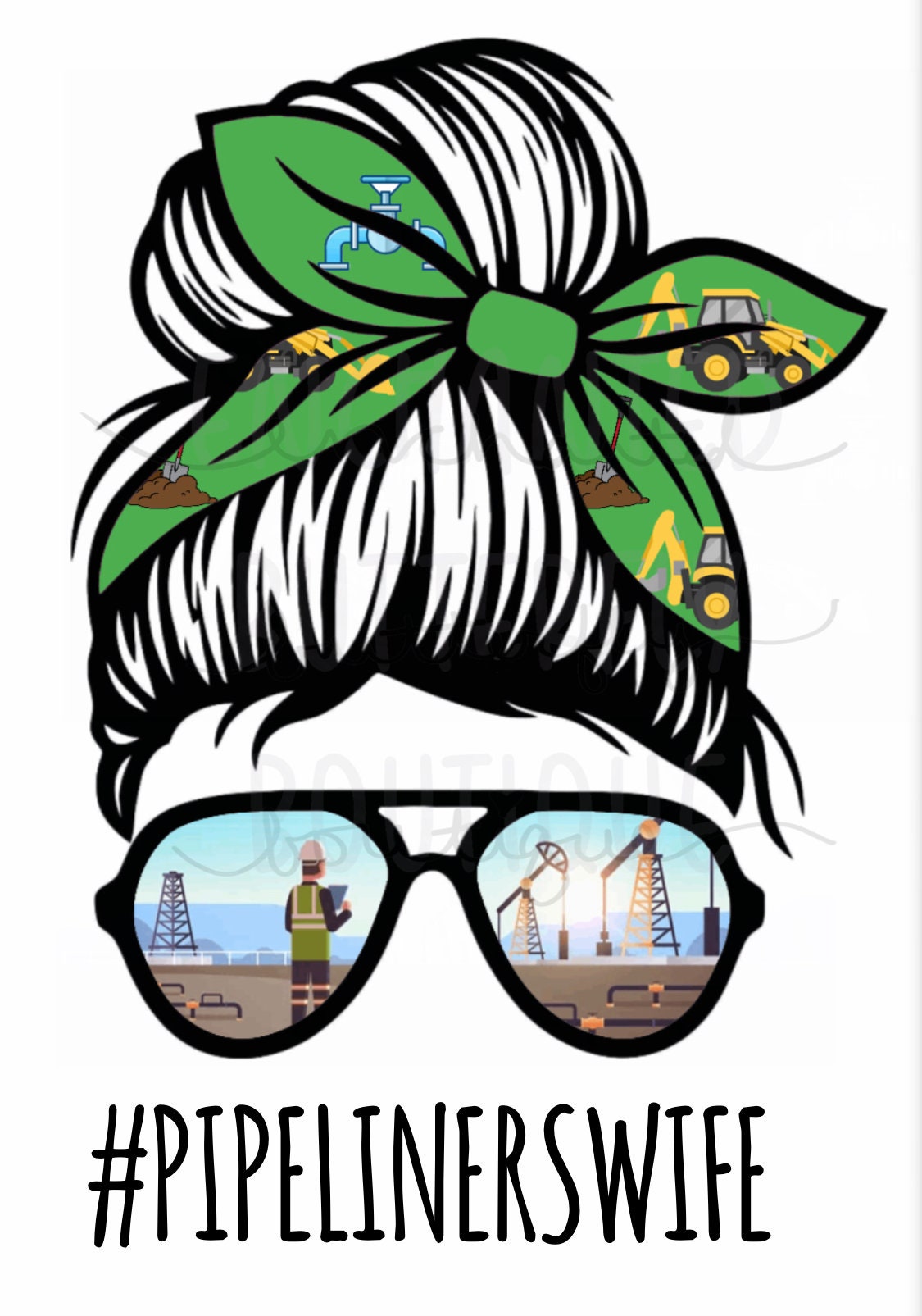 Pipeliner Wife Image for Sublimation - Etsy