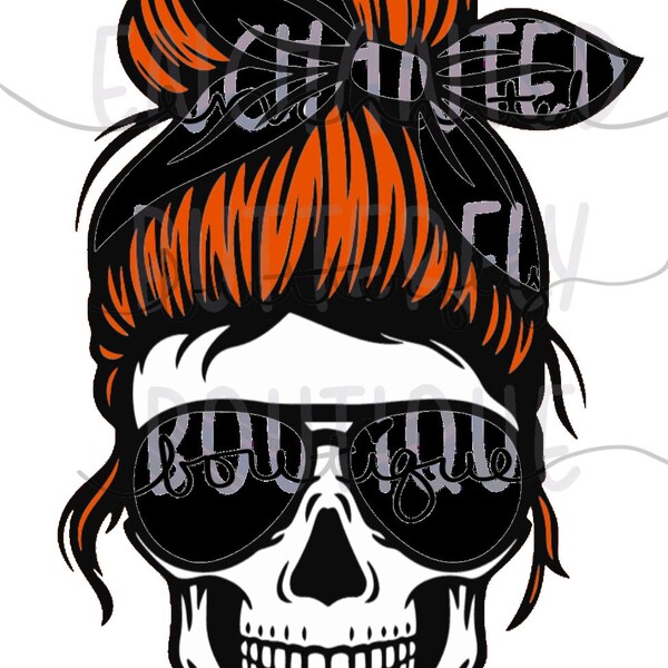 Messy Bun Skeleton - Etsy