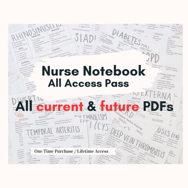 Nursing Student Notes - Etsy