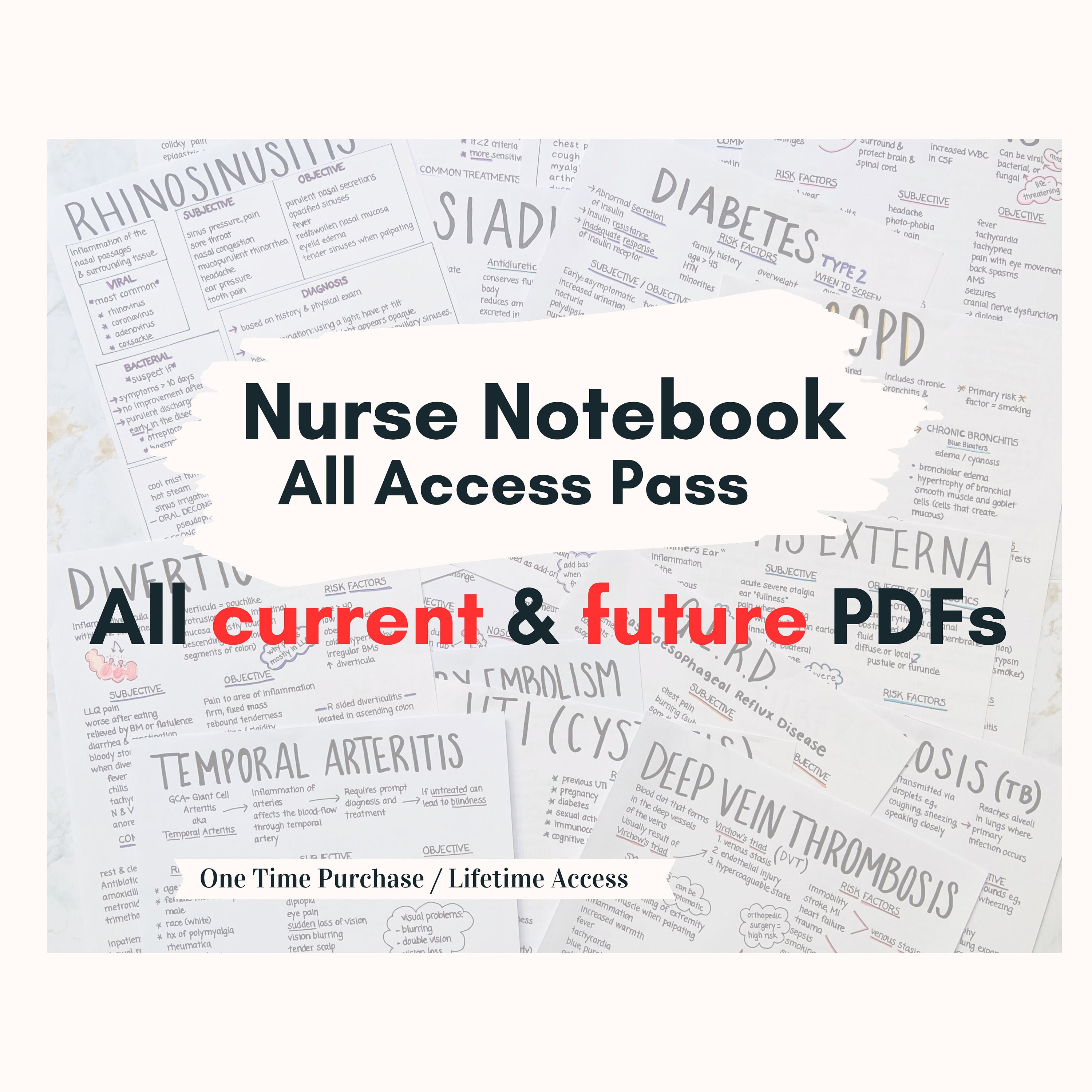 Nurse Notebook All Access Pass. Entire Store Includes All Current and ...