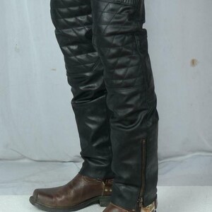 Leather Jeans Leder Pant With Side Stretch Panel Nice Knee Detail and ...