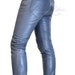 Steel Grey Color Leather Skinny Pipes Drainpipe Skintight Leather Jeans ...