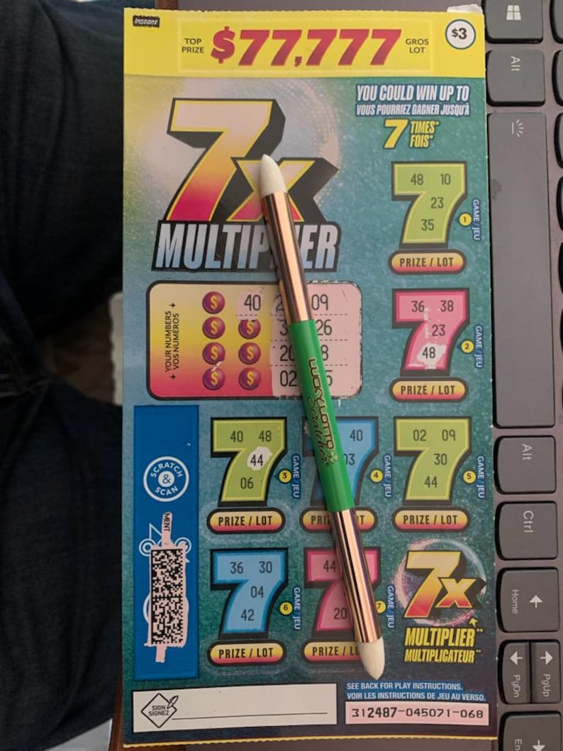 Lucky Lotto Scratcher Tool, Clean Scratching, Lottery Gift Personalized ...