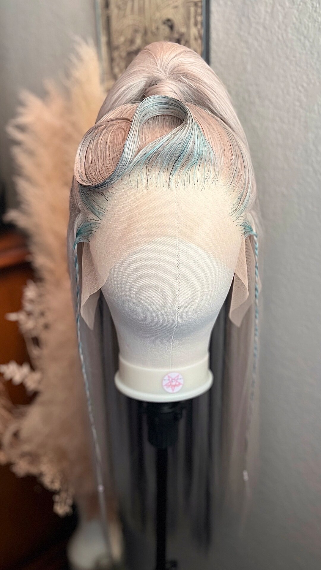 Silver Sculpted Ponytail Wig With Hand-sewn Hairline. Ready-to-wear Wig ...