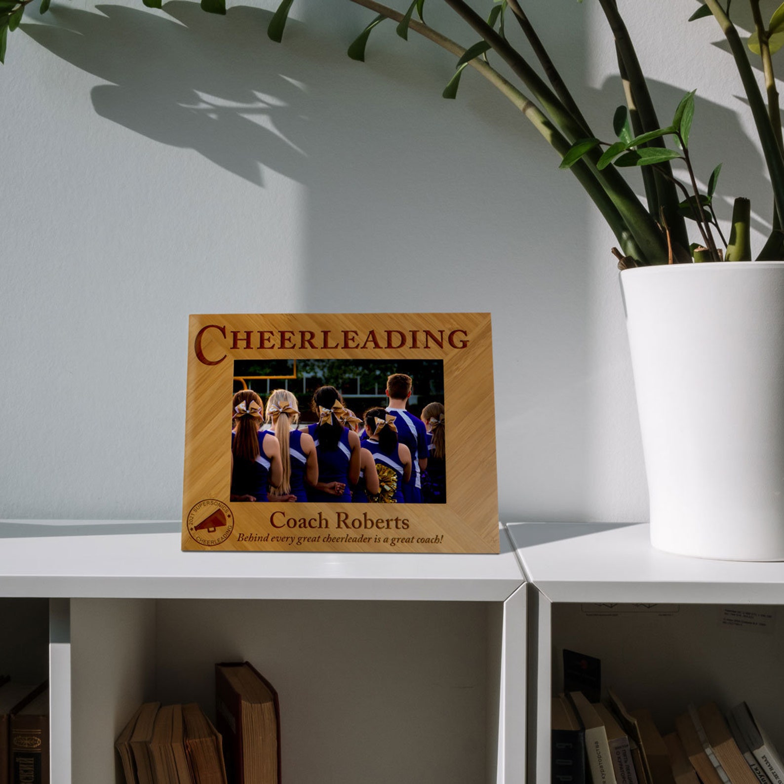 Cheerleading Themed 5 x 7 Picture Frame Include your | Etsy