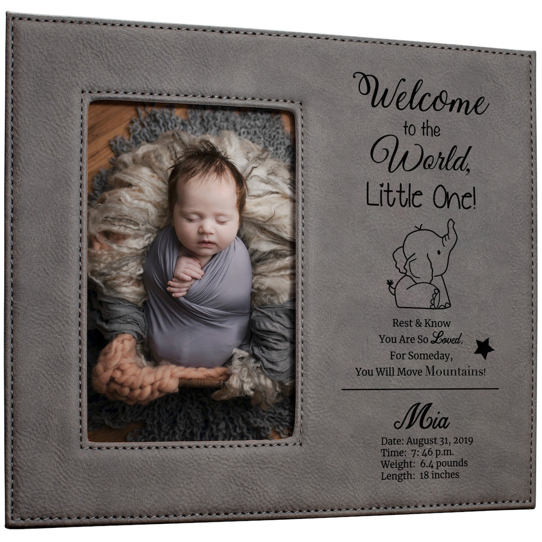 Welcome to the World - Personalized Frame for New Baby - Etsy