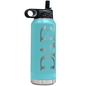 Customized Dad Water Bottle With Kids Names - Etsy
