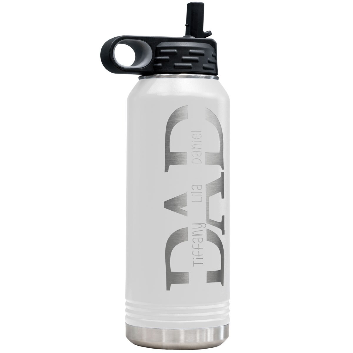 Customized Dad Water Bottle With Kids Names - Etsy