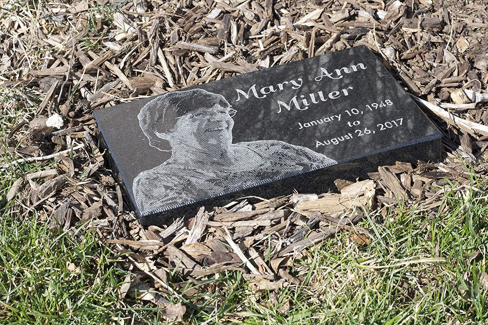 Personalized Granite Headstones With Laser Engraved Photo - Etsy