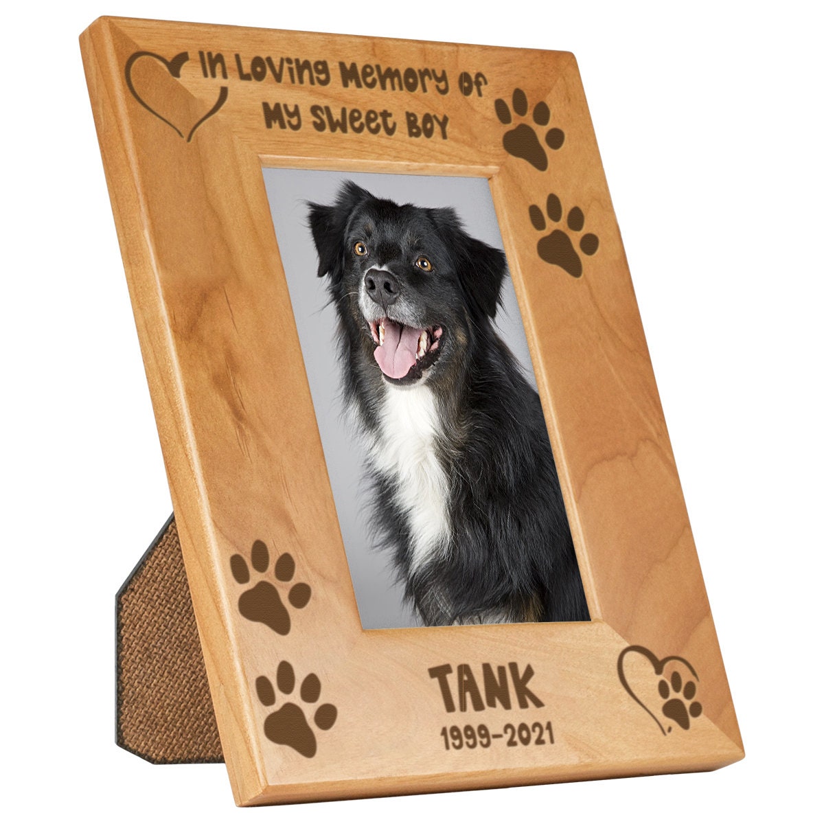 Personalized Dog or Pet - in Loving Memory Memorial Picture Frame - Etsy