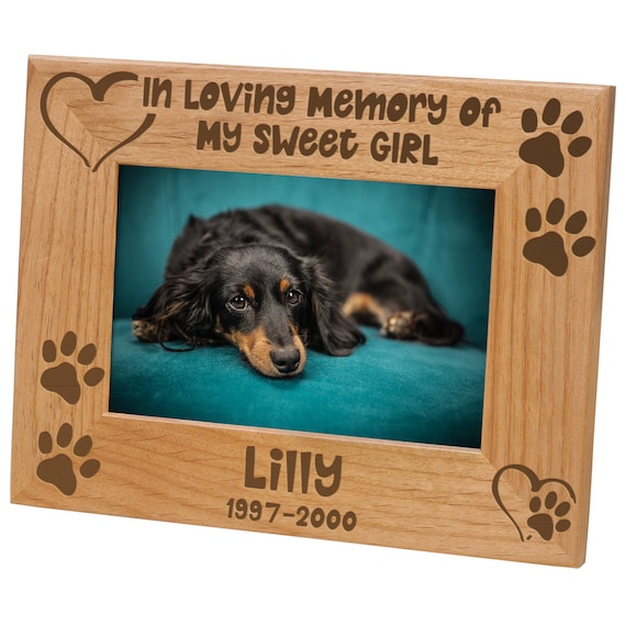 Personalized Dog or Pet in Loving Memory Memorial Picture - Etsy