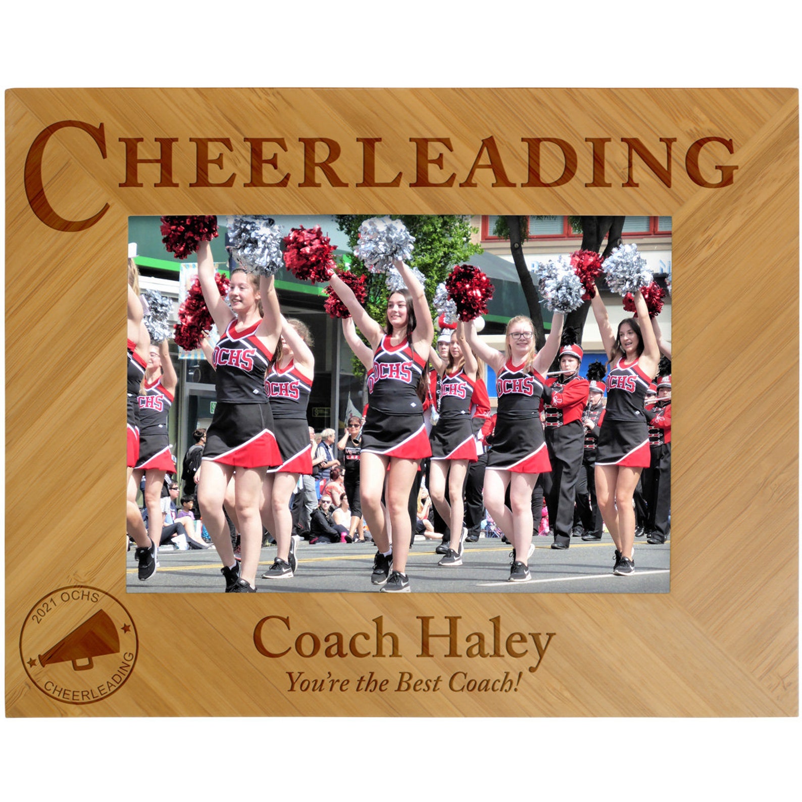 Cheerleading Themed 5 x 7 Picture Frame Include your | Etsy