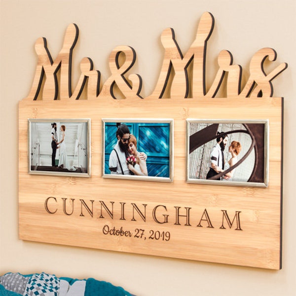 Mr and Mrs Photo Frames - Etsy