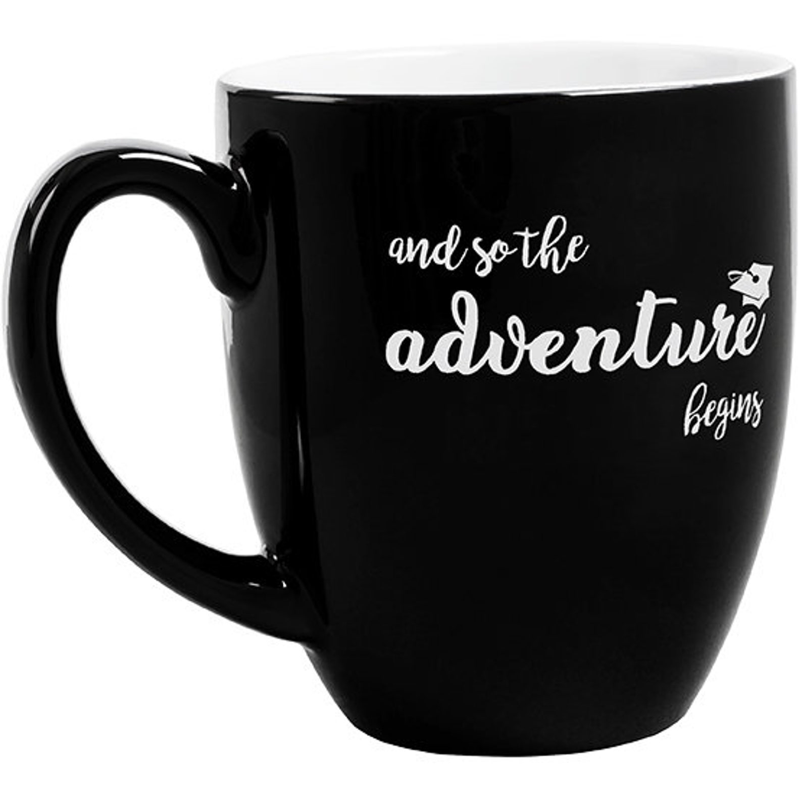 Custom Ceramic Bistro Coffee Mug Personalized Laser-engraved | Etsy