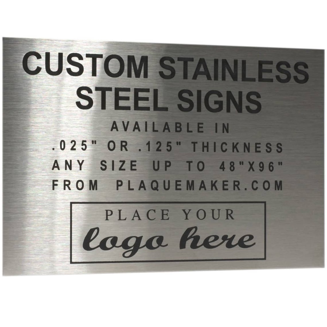 Custom Laser Engraved Stainless Steel Sign for Inside or Out - Etsy