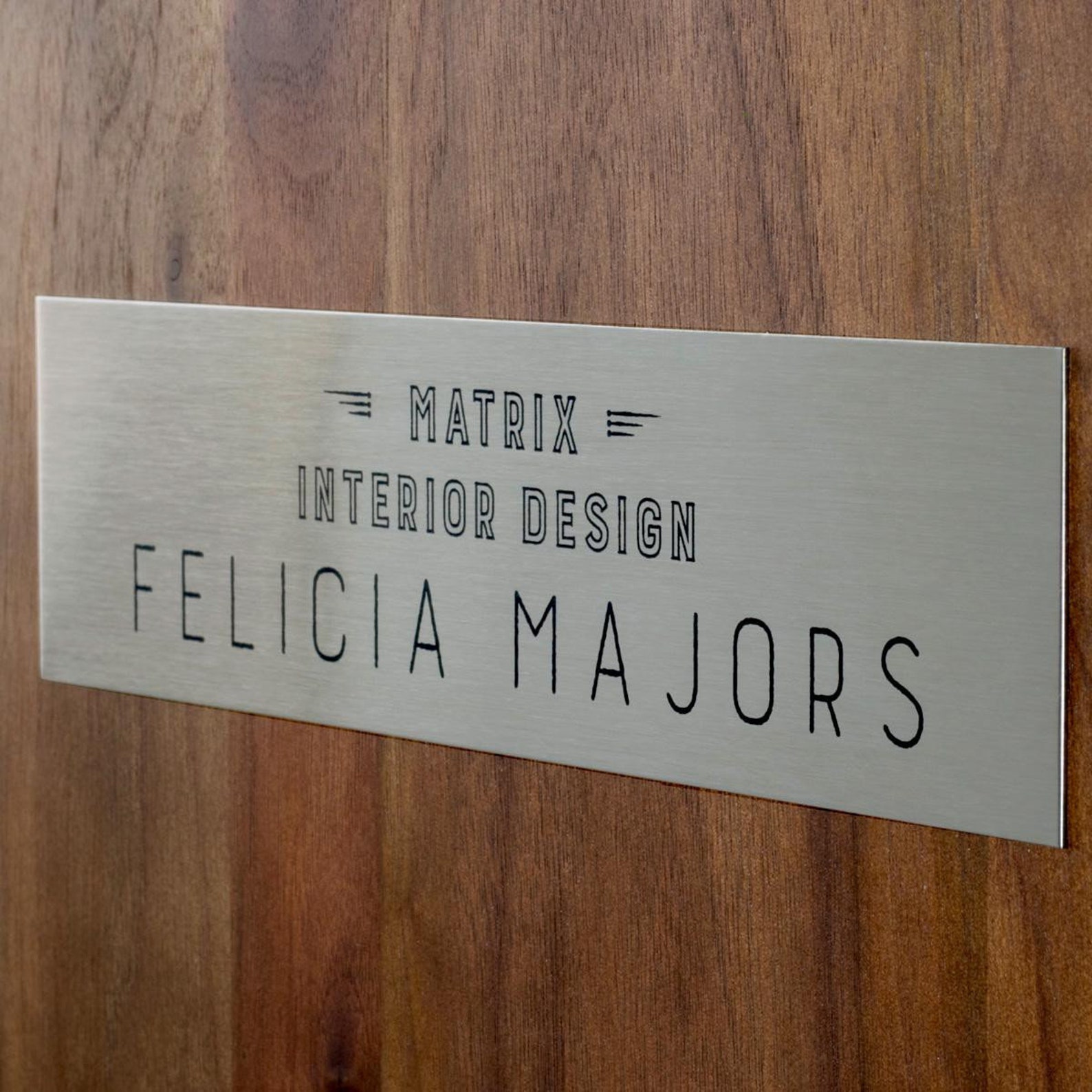 Custom Laser Engraved Stainless Steel Sign for Inside or Out Include ...