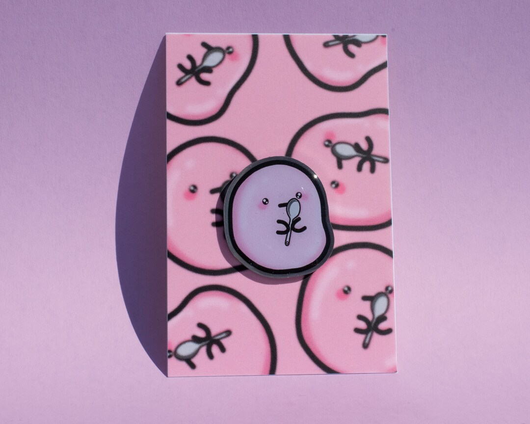 Spoonie Bean Eco Metal Pin- 30mm Pin Badge- Chronic Illness Awareness ...