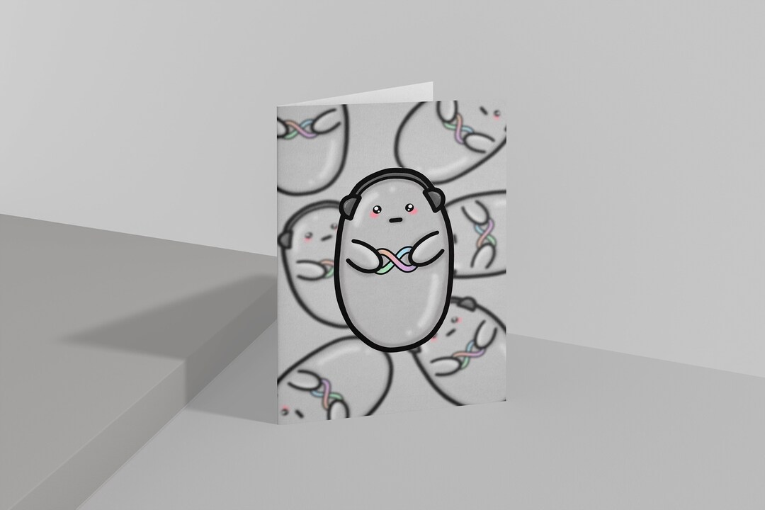 Autism Bean A6 Greeting Card- Soft Matte Finish, Blank Inside Perfect ...