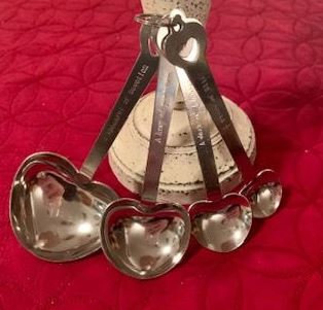Heart Shaped Measuring Spoons - Etsy