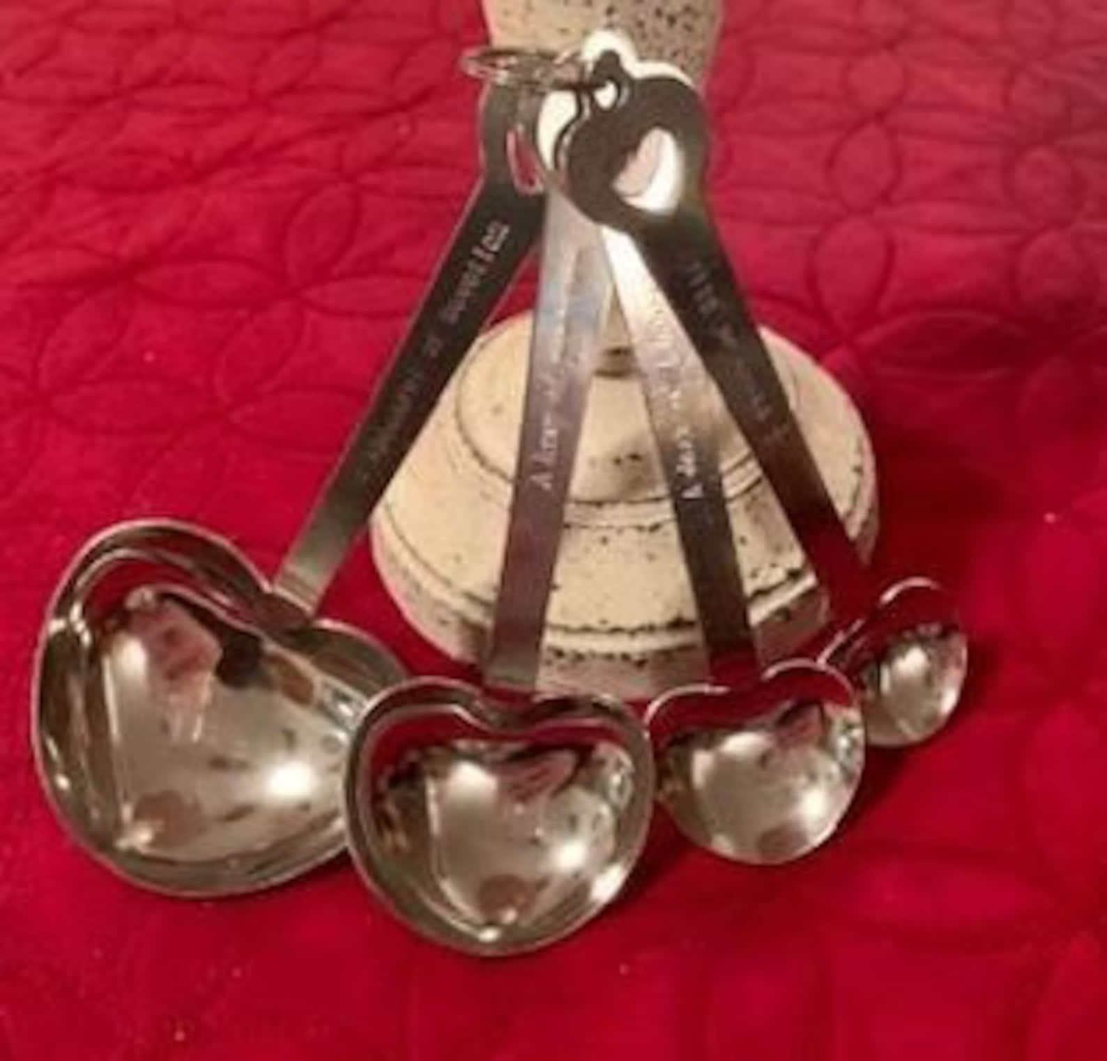 Heart Shaped Measuring Spoons - Etsy