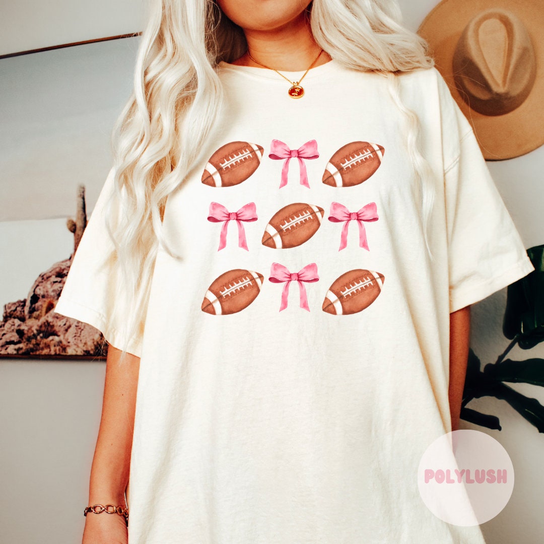 Football and Bows DTF Transfer - Etsy