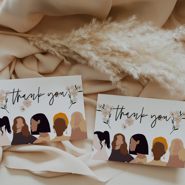 Pre Printed Thank You Cards - Etsy