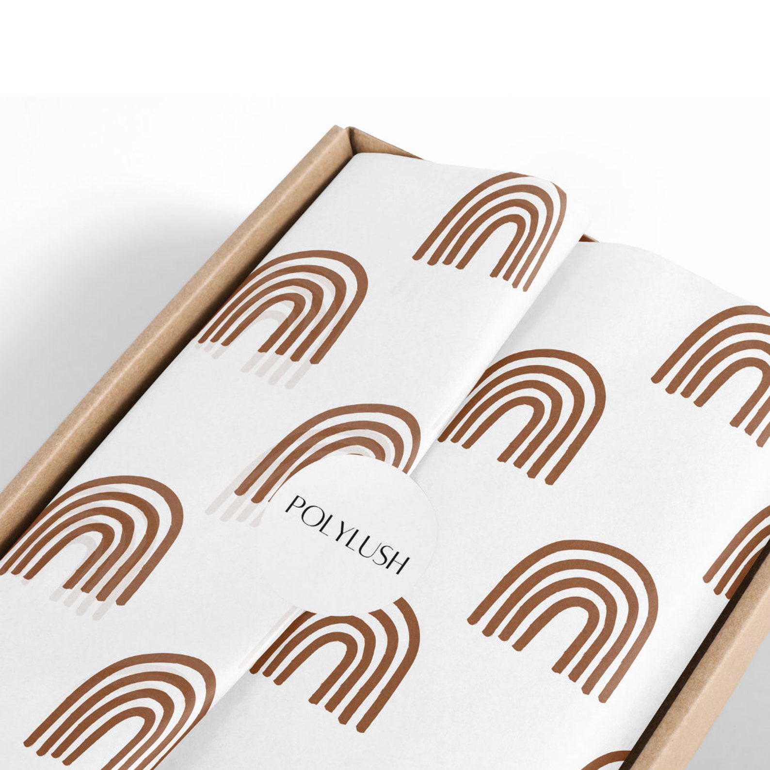 Rust Rainbow Tissue Paper Gift Wrapping Paper Cute Craft - Etsy