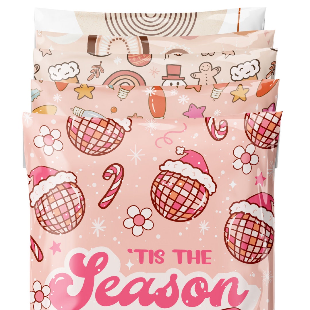 10 X 13” Christmas SAMPLE PACK 50ct, Variety Poly Mailers, Mix Pack ...