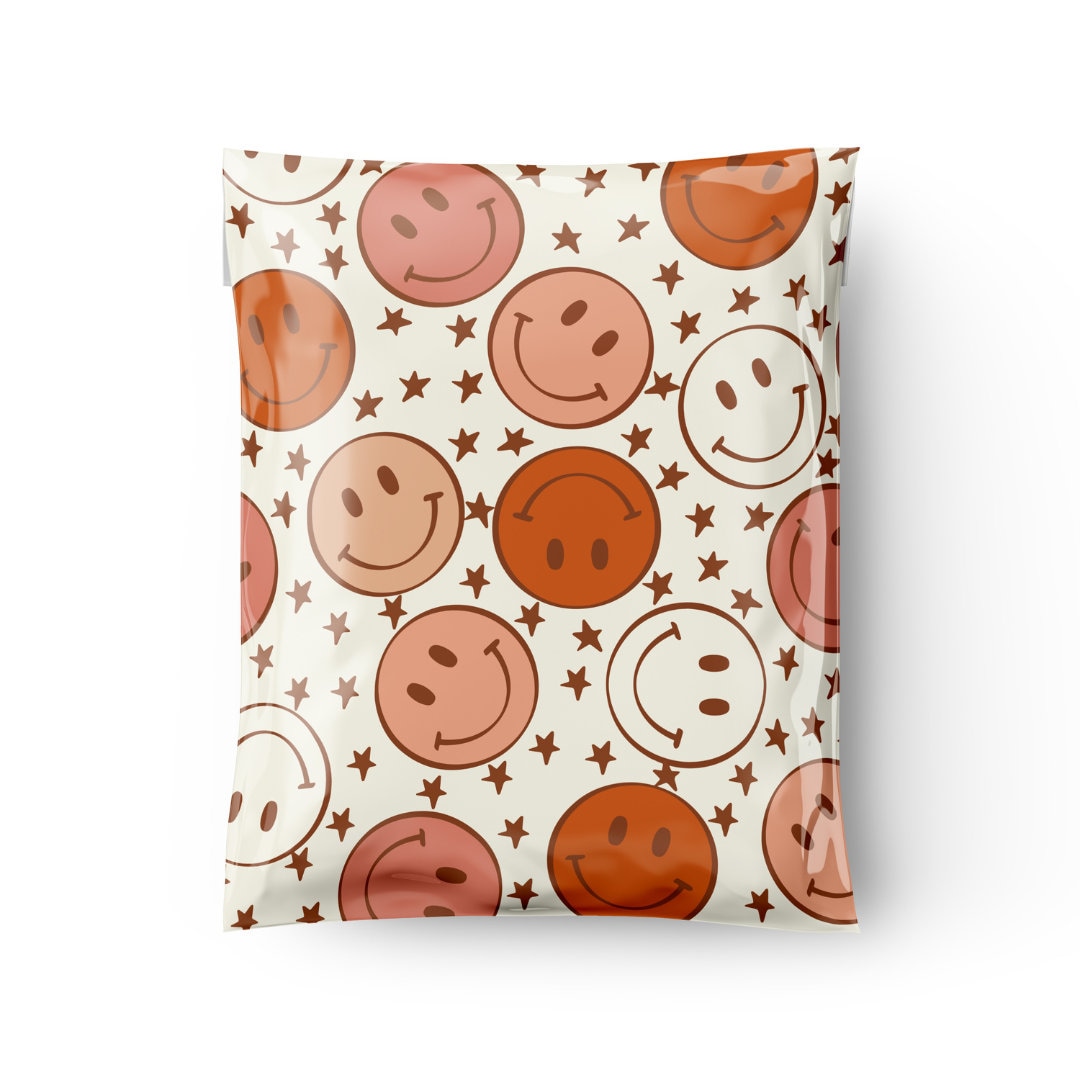 10 X 13” Maple Smile Poly Mailer, Fall Mailer, Smile Face Mailer ...