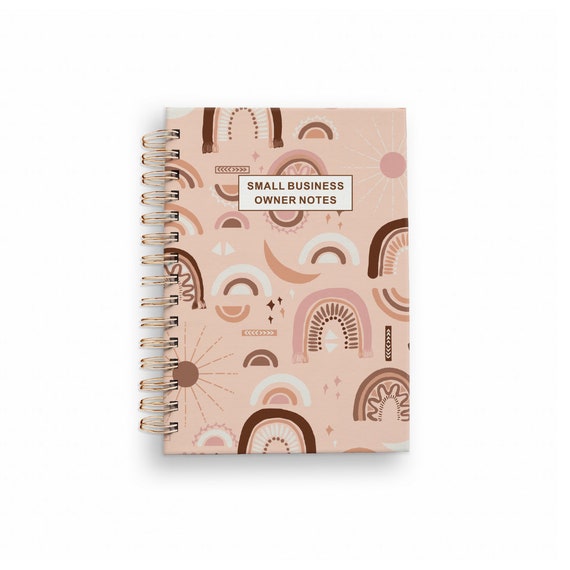 Boho Rainbow Notebook Set Rainbow Design Notebook Spiral - Etsy