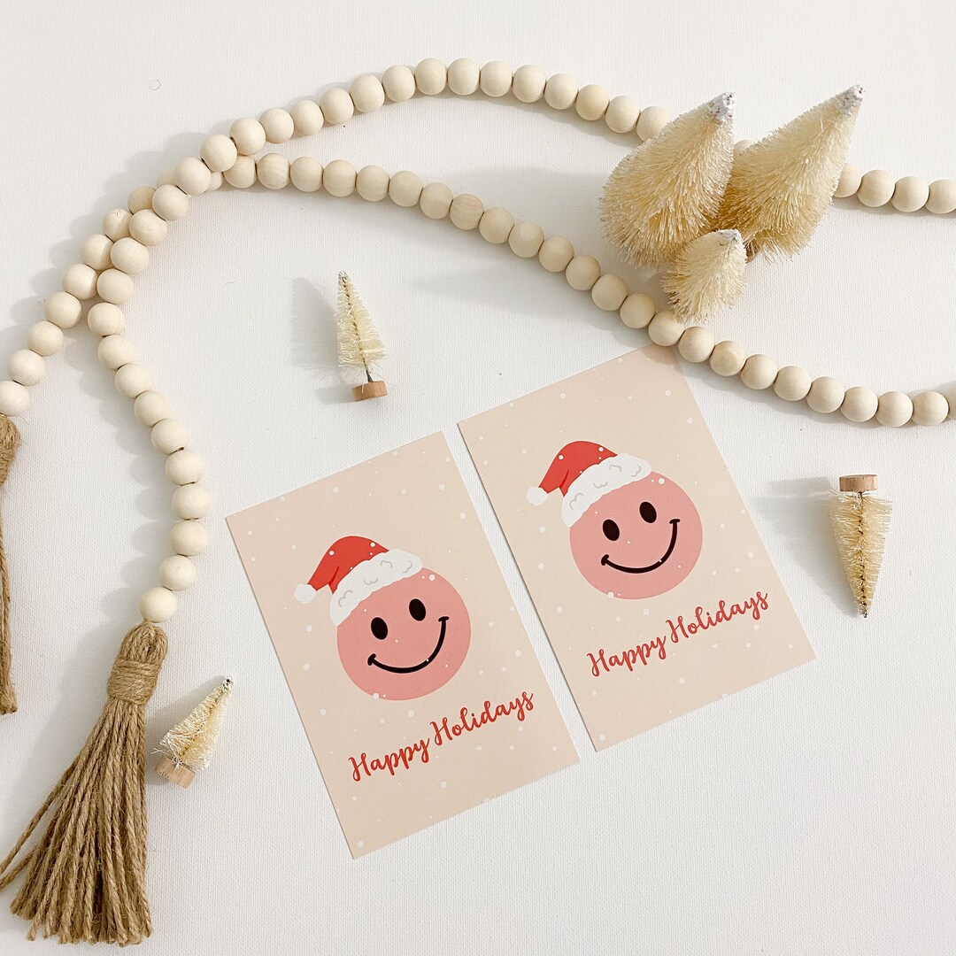 50 4X6” Santa’s Hat Thank You Cards, Christmas Physical Thank You Cards ...