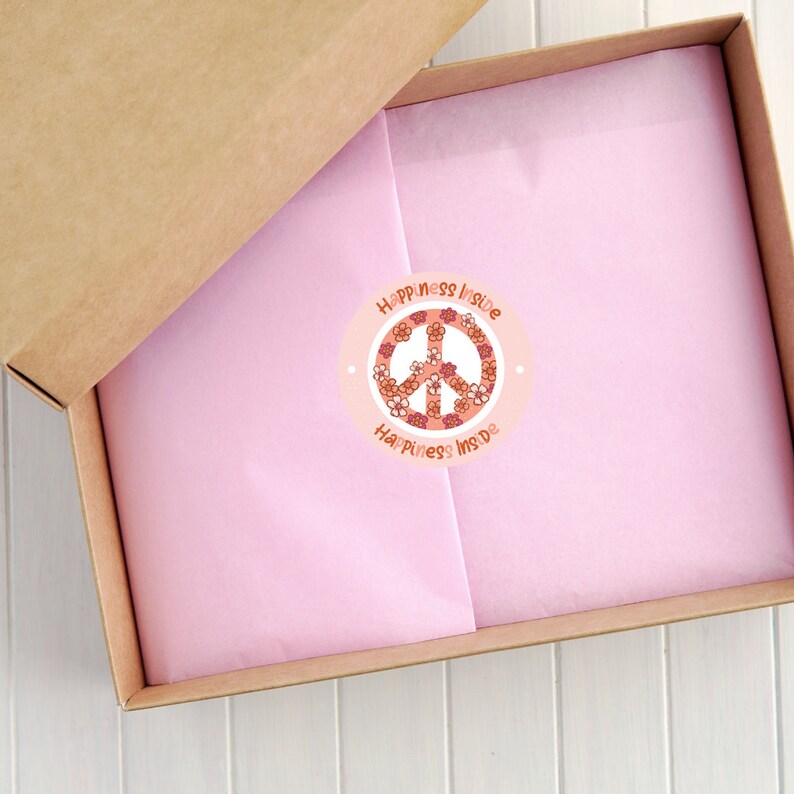 2" Hippie Roll Thank You Stickers,small Business Stickers,round Thank ...