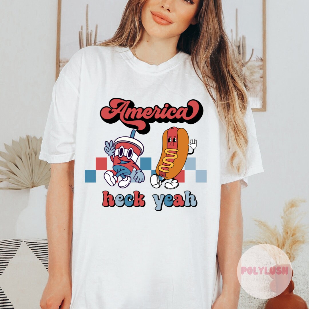 America Heck Yeah DTF Transfer, Ready to Press, Heat Transfer, Cute Dtf ...