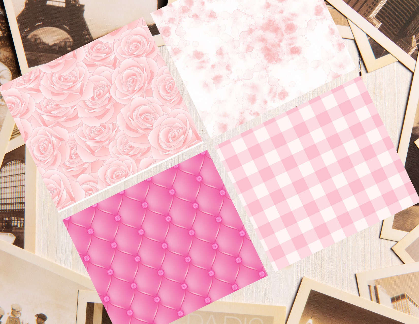 Pink Scrapbook Paper: Junk Journaling Pages (digital Download) - Etsy
