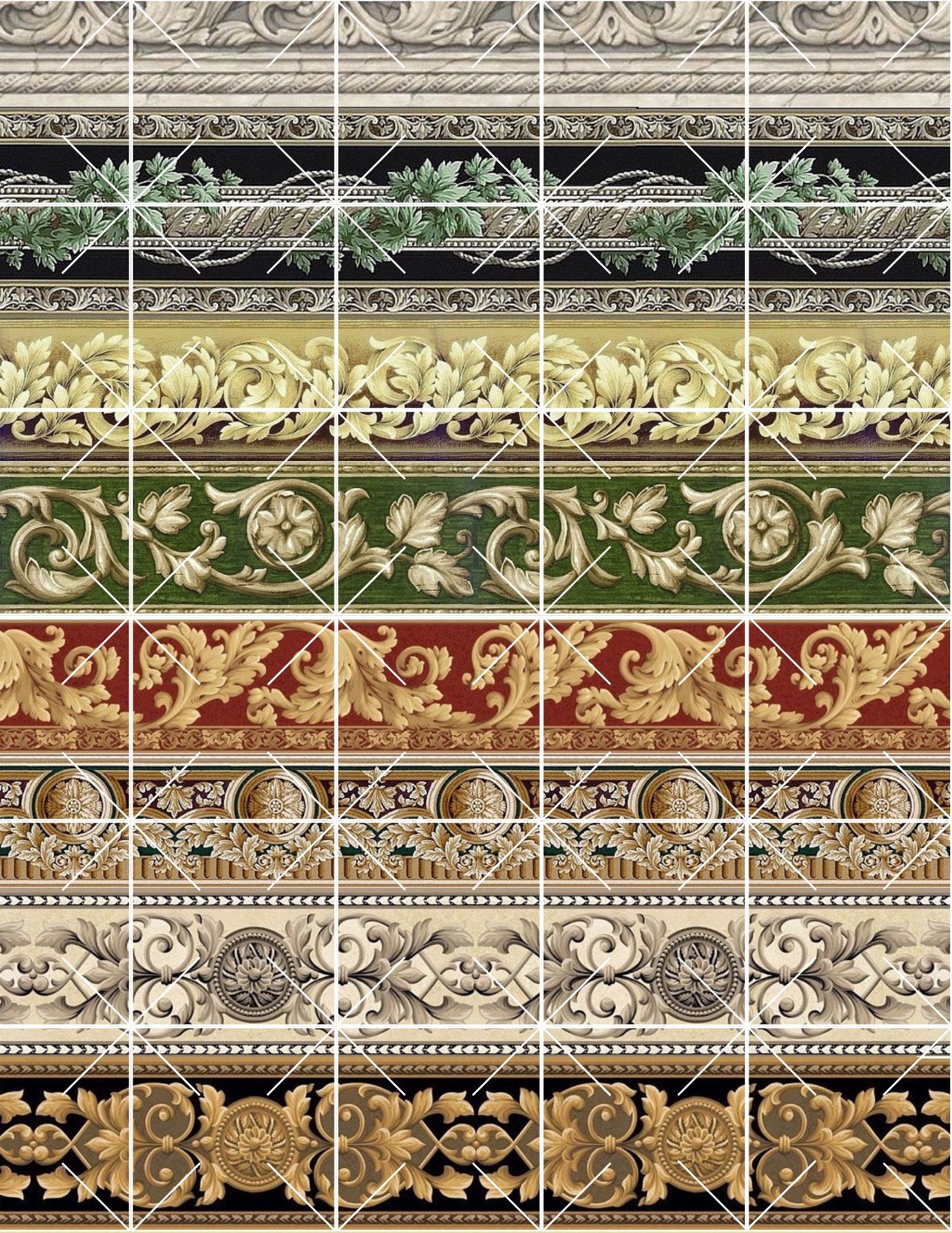 Junk Journal Wallpaper Borders: Printable Scrapbook Paper (digital ...