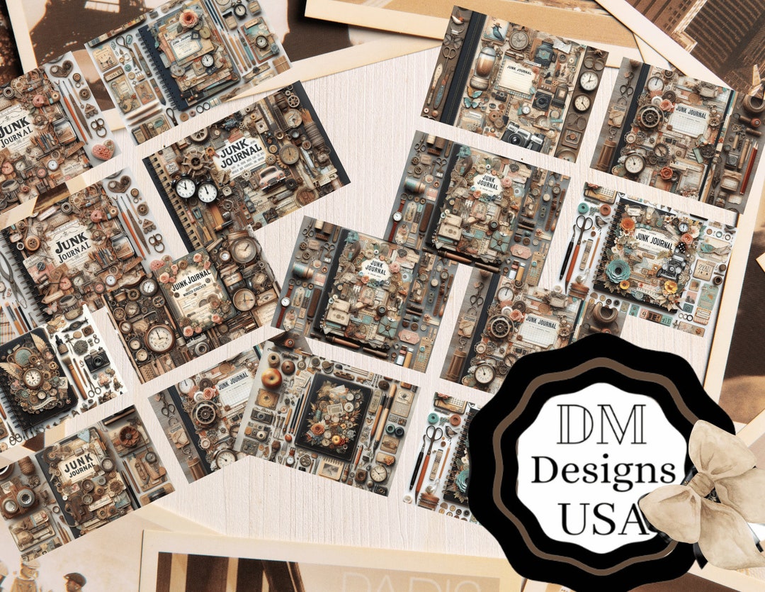 I Spy Masculine Junk Journal Kit, Digital, Junk Journaling, Vintage ...