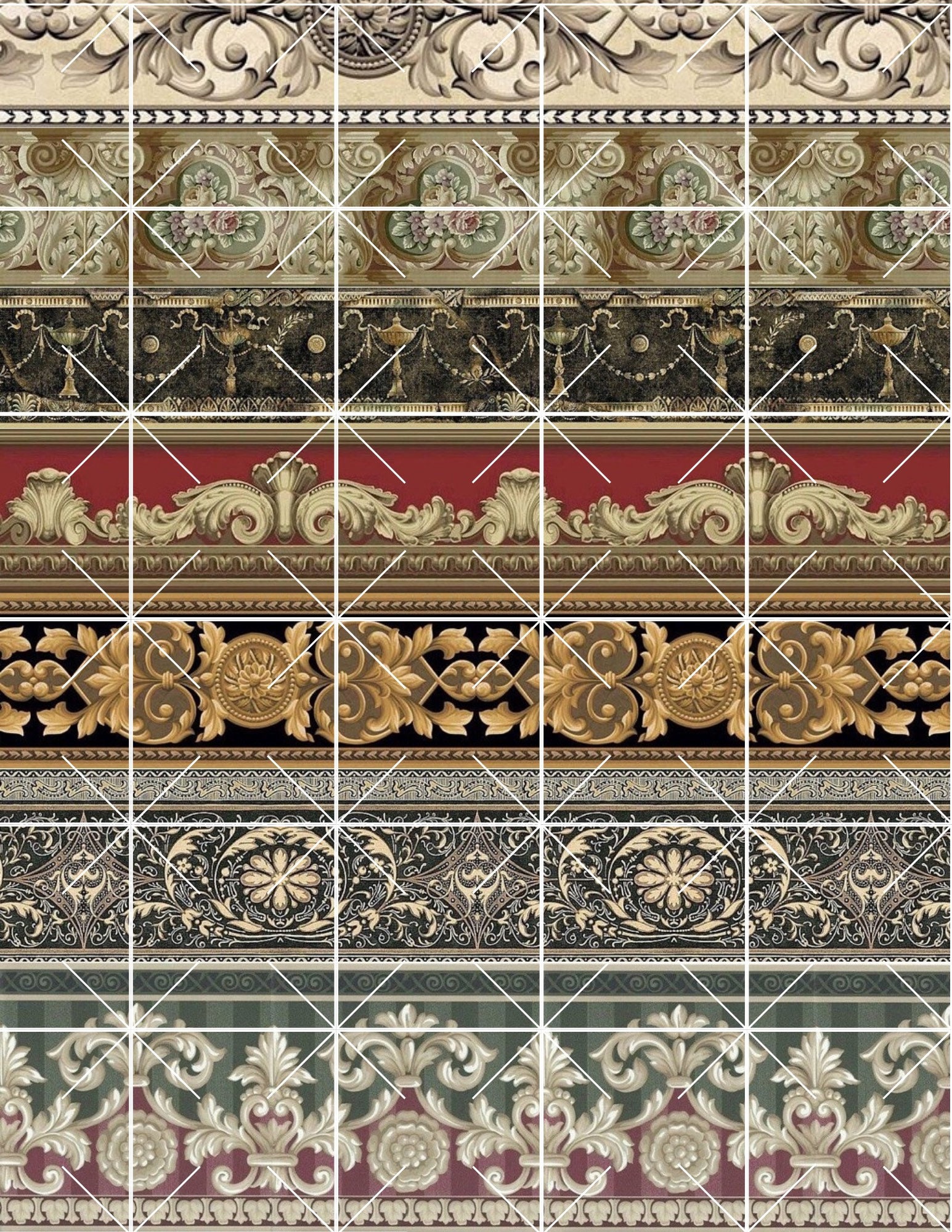 Junk Journal Wallpaper Borders: Printable Scrapbook Paper (digital ...