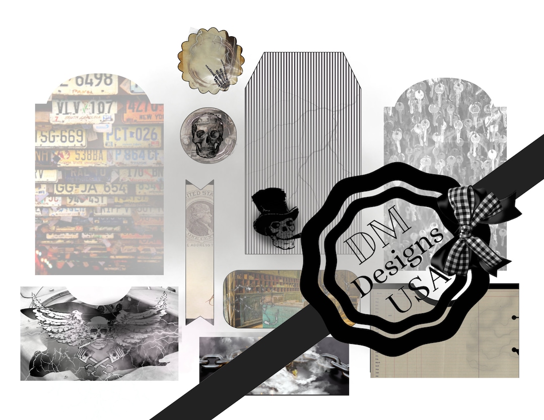 Masculine Motorcycle Ephemera Kit for Junk Journal Download Neutral ...