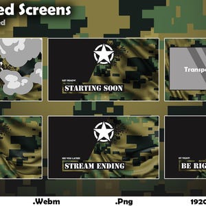 Army Camo STREAM PACK - Army Animated Package - Camouflage - Twitch ...