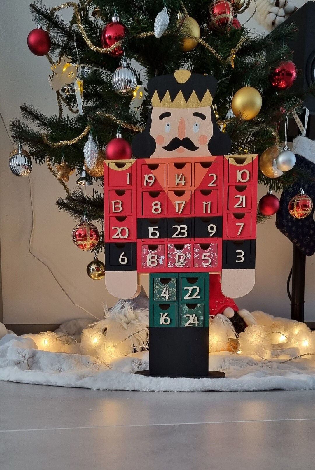 Nutcracker Advent Calendar Fill Your Own Wooden Countdown to - Etsy UK