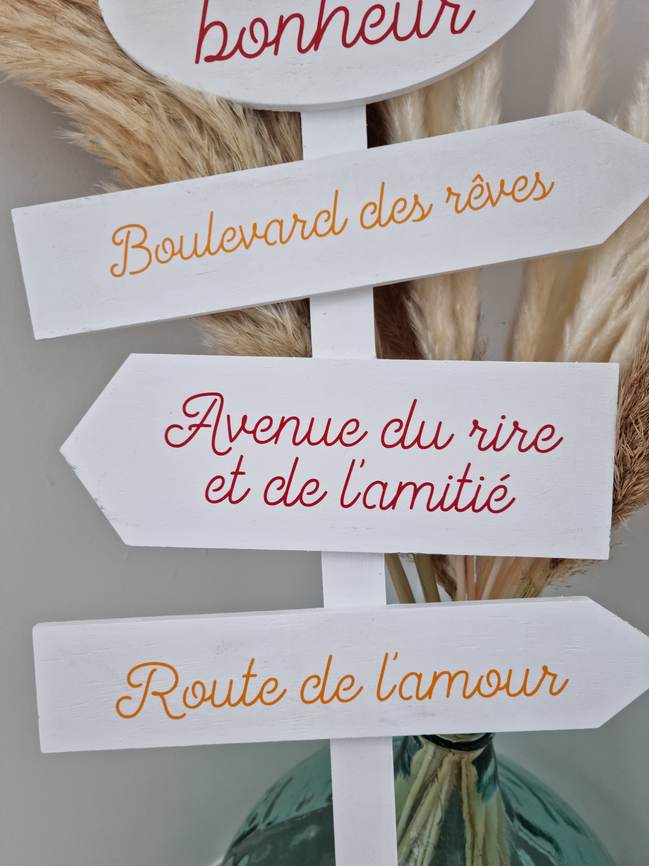 Rustic Elegance: Multi-arrow Directional Sign for Perfect Wedding ...