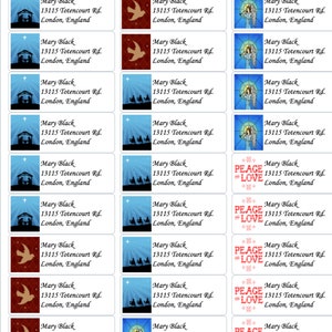 Religious Christmas Return Address Label Stickers - Etsy