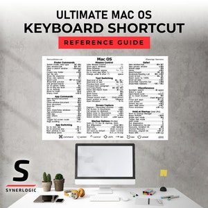 Macos Poster 24"x36" Comprehensive List of Keyboard Shortcuts for Any ...
