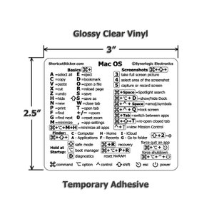 MacBook Air or Pro for Any Mac OS Version - Keyboard Shortcuts ...